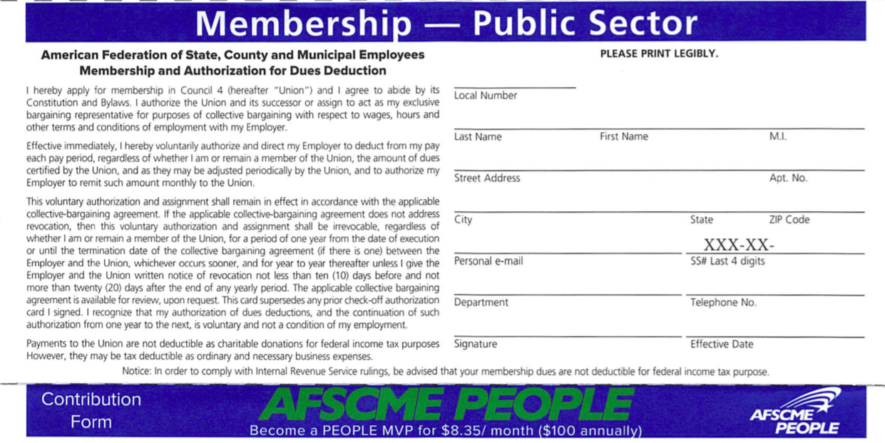Union Membership Cards Raise Legal Questions Following Janus - Yankee ...